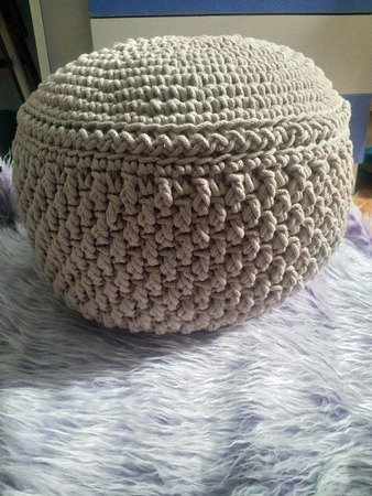 Crochet Pattern Super Chunky Giant Pouf