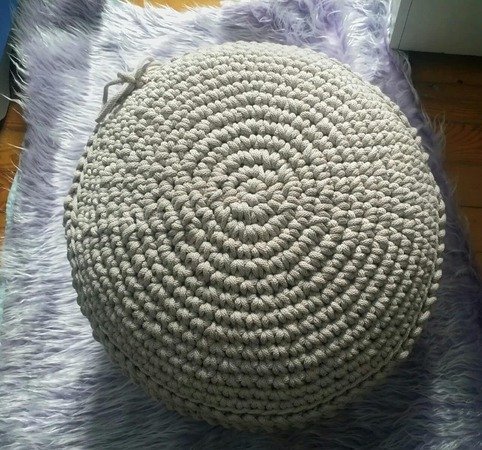 Crochet Pattern Super Chunky Giant Pouf