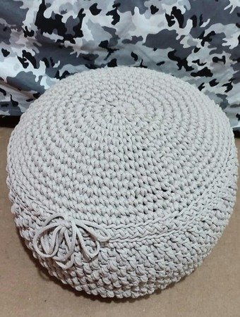 Crochet Pattern Super Chunky Giant Pouf