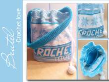 Beutel häkeln /// klein zusammenfaltbar