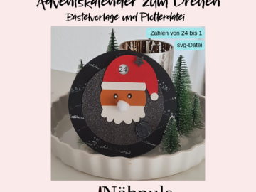 Plotterdatei Weihnachtsmann 3 D