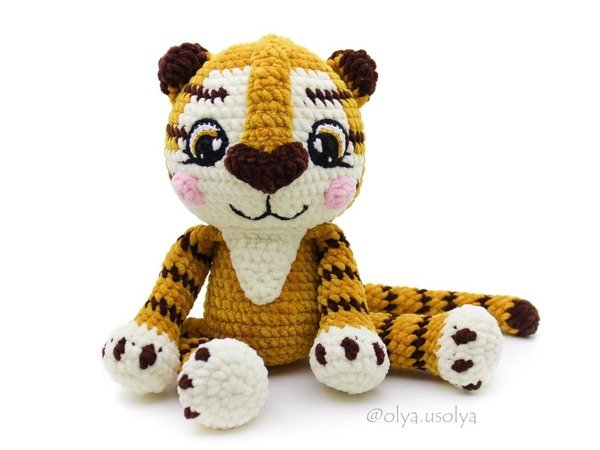 Diego the tiger cub crochet pattern amigurumi