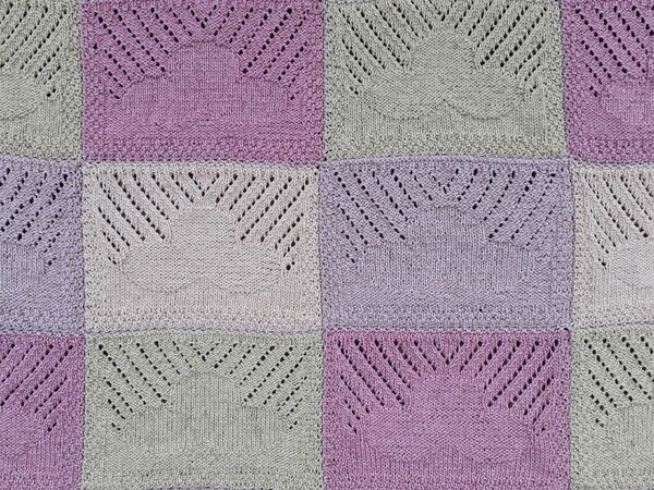Knitting pattern baby blanket "cloud"