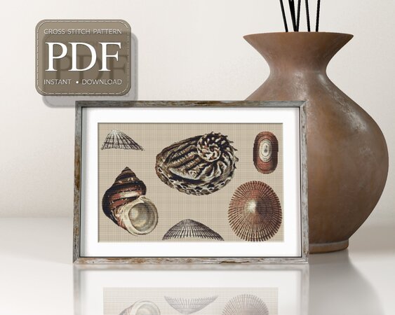 Shells > Cross Stitch Pattern PDF