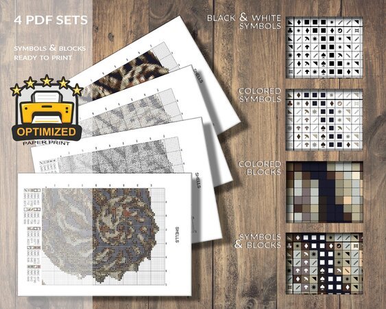 Shells > Cross Stitch Pattern PDF