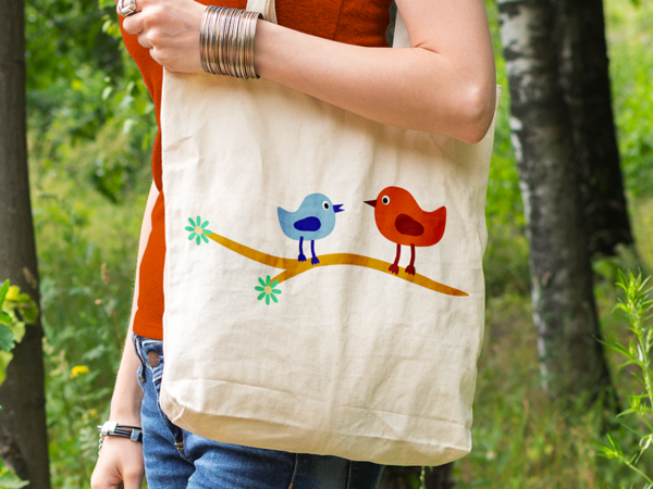 Plotterdatei "Vogelmotiv - Frühling"