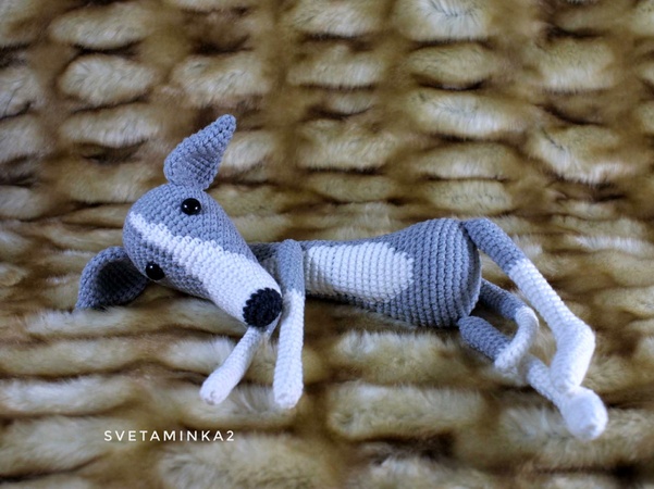 Crochet Greyhound Pattern Crochet Whippet Pattern Crochet Dog Amigurumi