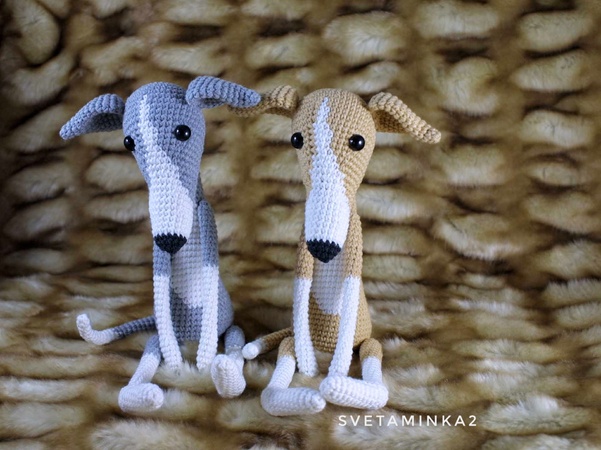Crochet Greyhound Pattern Crochet Whippet Pattern Crochet Dog Amigurumi
