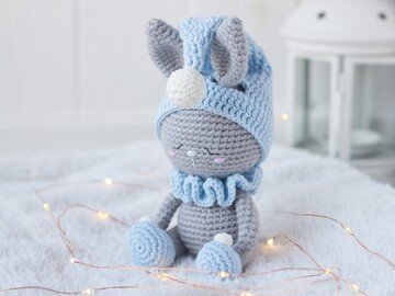 Sleeping Bunny Girl - Crochet Pattern