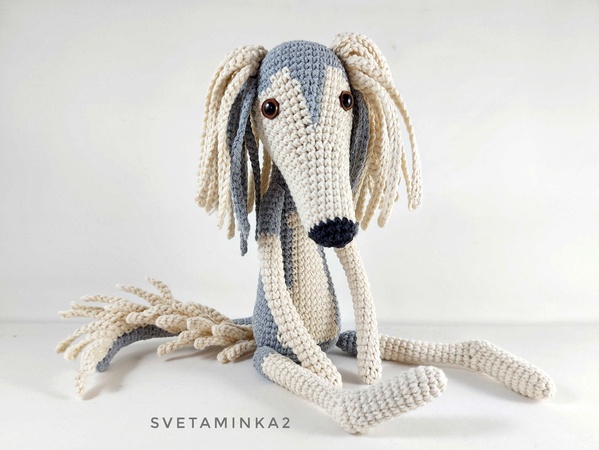 Saluki Crochet Pattern / Persian Greyhound / Gazelle Hound / Arabian Hound