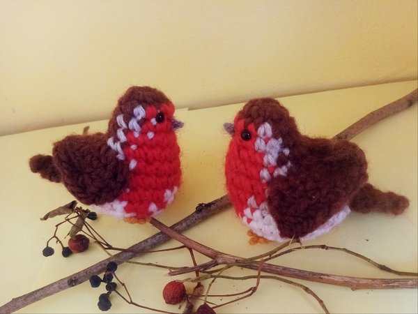 European Robin. Crochet pattern