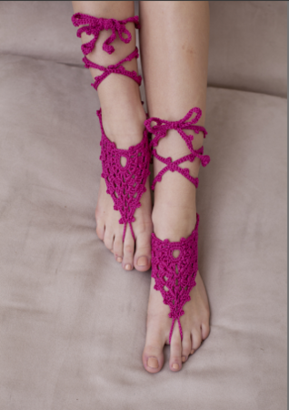 Fuß-Schmuck Häkeln