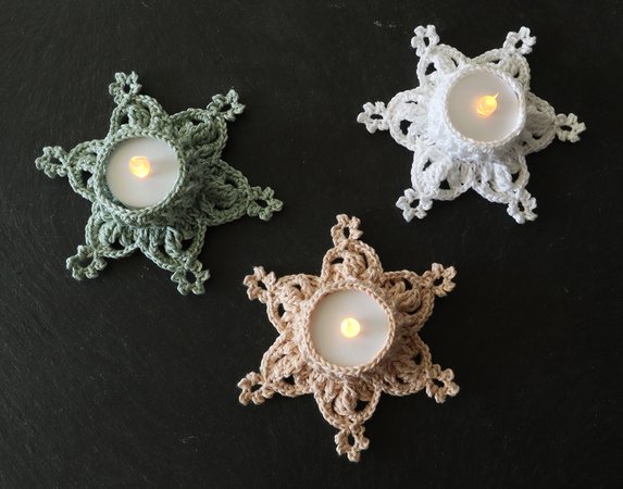 LED Tealight Holder "Let it Glow" - Crochet Pattern