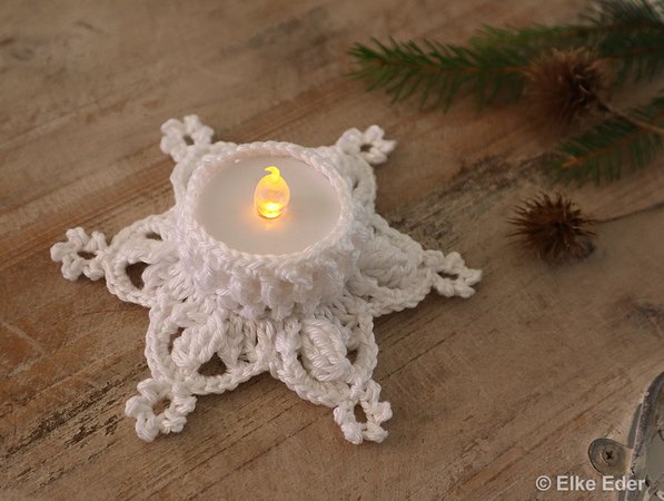 LED Tealight Holder "Let it Glow" - Crochet Pattern
