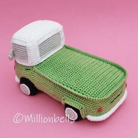 Classic Single Cab Pickup Truck Amigurumi Crochet Pattern