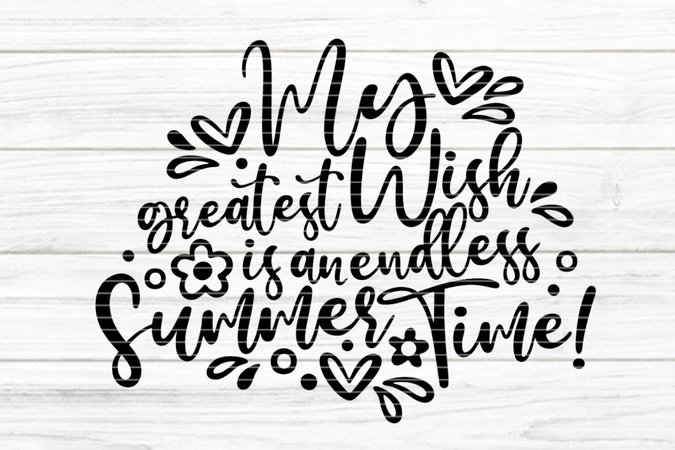 endless Summer Plotterdatei SVG DXF FCM