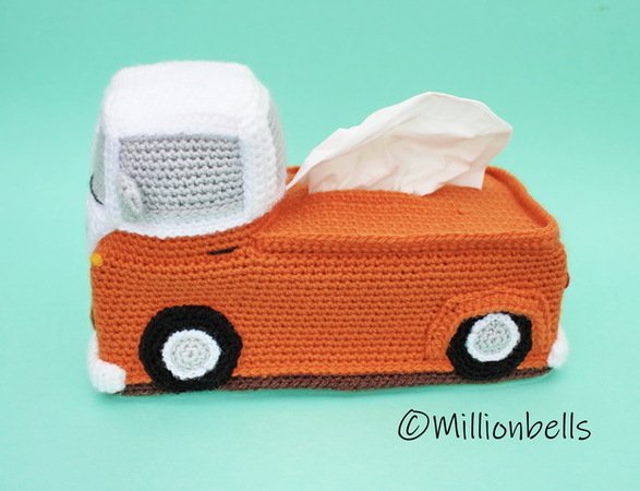 Classic Single Cab Tissue Box Cover PDF Crochet Pattern