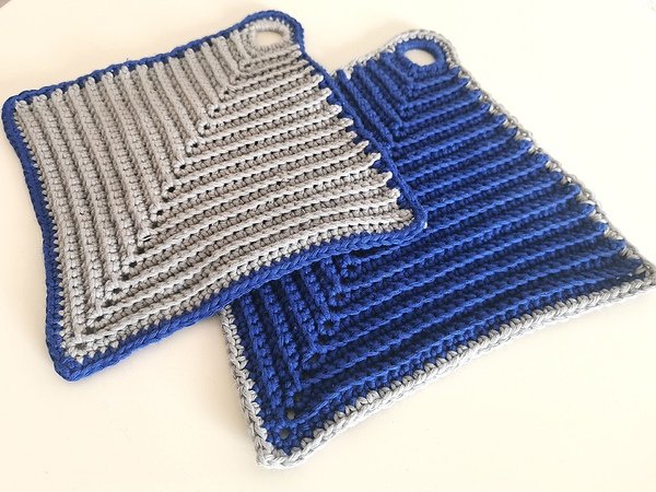 Topflappen im Retrostyle häkeln