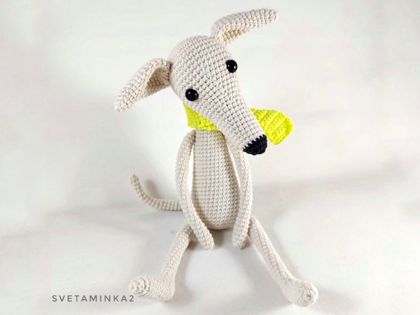 Whippet Crochet Pattern Greyhound Crochet Pattern Amigurumi Dog Pattern