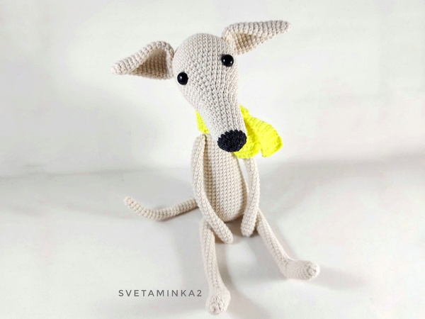 Whippet Crochet Pattern Greyhound Crochet Pattern Amigurumi Dog Pattern