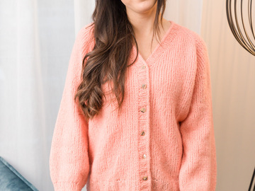 Strickanleitung Cardigan "Klassik-Blue"