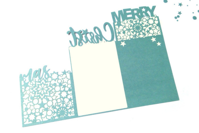 Karte Merry Christmas Plotterdatei SVG DXF FCM