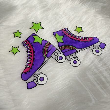 PLOTTERVORLAGE ROLLSCHUHE
