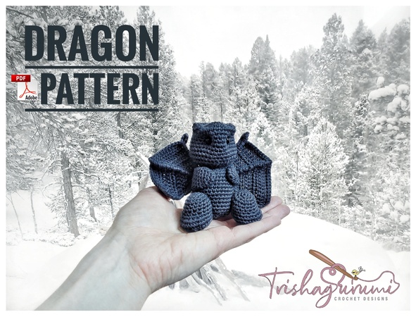 Crochet Dragon Amigurumi - Crochet PDF Pattern