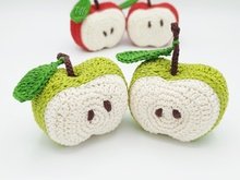 Half Apple | Amigurumi Fruit Crochet Pattern PDF