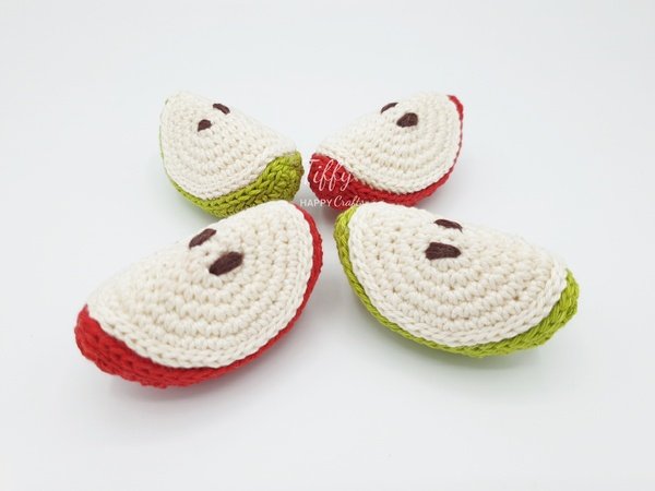 Apple Slice | Amigurumi Fruit Crochet Pattern PDF