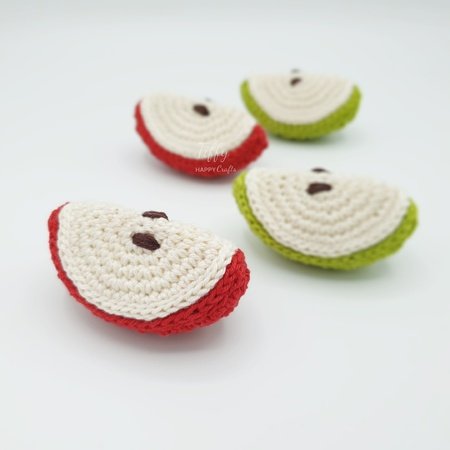 Apple Slice | Amigurumi Fruit Crochet Pattern PDF