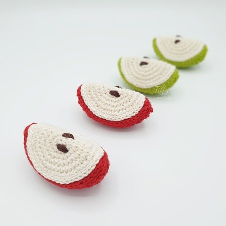 Apple Slice | Amigurumi Fruit Crochet Pattern PDF