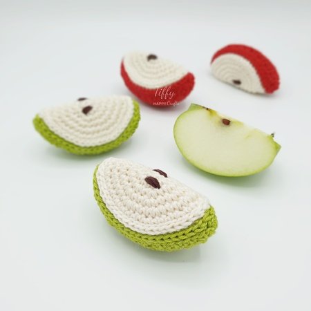 Apple Slice | Amigurumi Fruit Crochet Pattern PDF