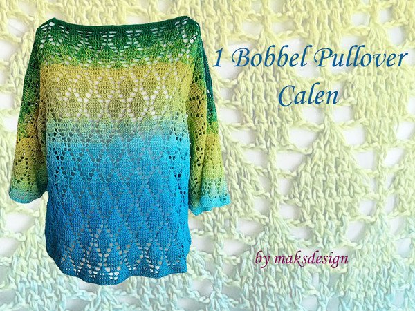 Häkelanleitung 1 Bobbel Pullover Calen