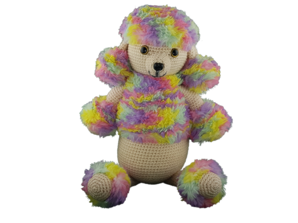 Crochet pattern poodle cuddly toy