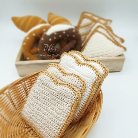 Brotscheibe, Toastbrot Scheibe Häkelanleitung PDF