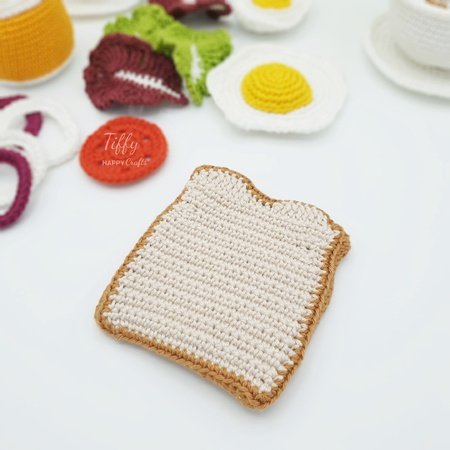 Brotscheibe, Toastbrot Scheibe Häkelanleitung PDF
