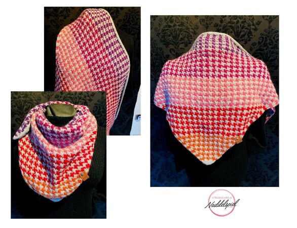 Strickanleitung für Dreieckstuch "Kicking Chicken"