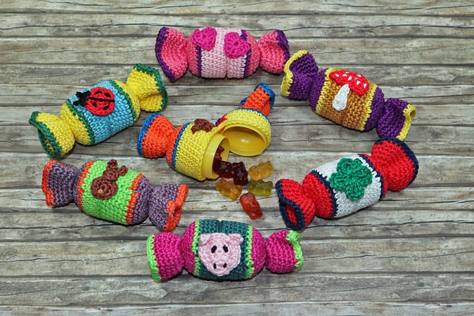 Häkelanleitung Ü-Glücksbonbons