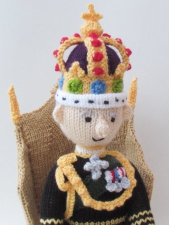 TeaCosyFolk's King Charles III Coronation Tea Cosy Knitting Pattern