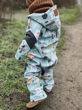 lovely outdoor overall 50-128 Softshellanzug Walkoverall Strampler