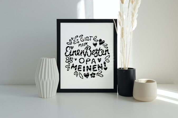 Bester Opa Plotterdatei SVG DXF FCM