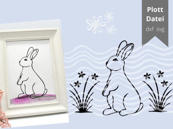 Plotterdatei Hase Osterhase