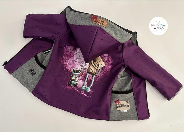 Babyjacke Zuckermäuschen Gr. 62 - 104 inkl. A0 Outdoor + dünne Stoffe