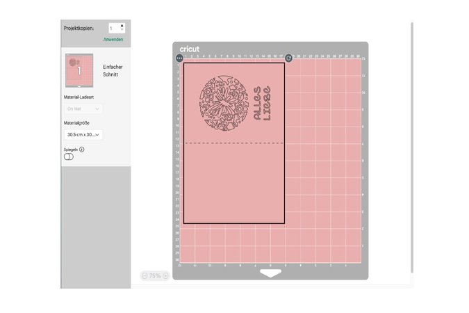 Blanco Karte B6 Plotterdatei SVG DXF FCM