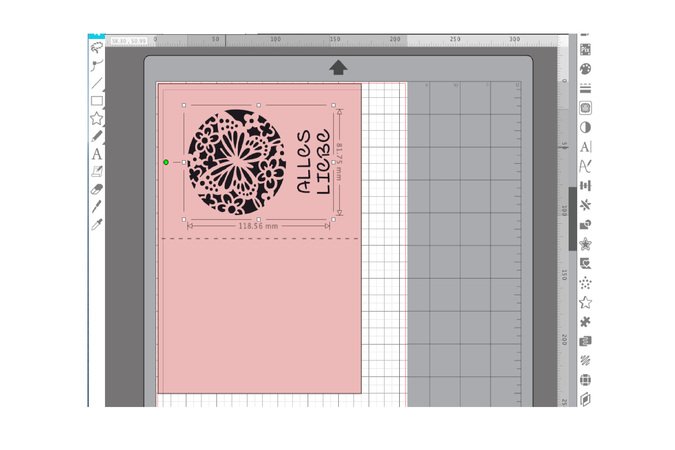 Blanco Karte B6 Plotterdatei SVG DXF FCM