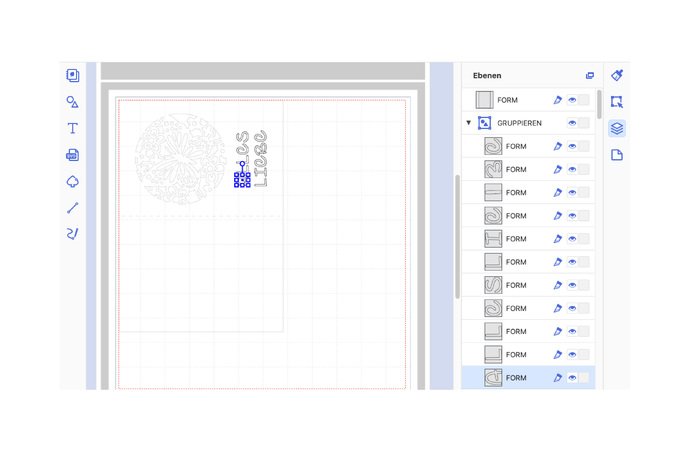 Blanco Karte B6 Plotterdatei SVG DXF FCM