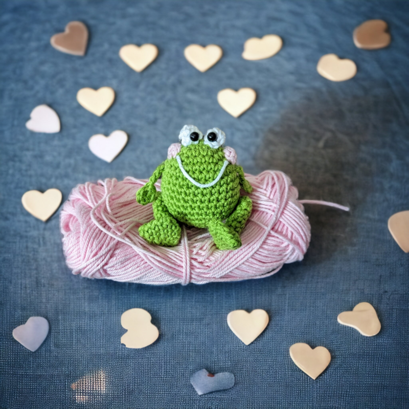 Frosch häkeln // super für Wollreste