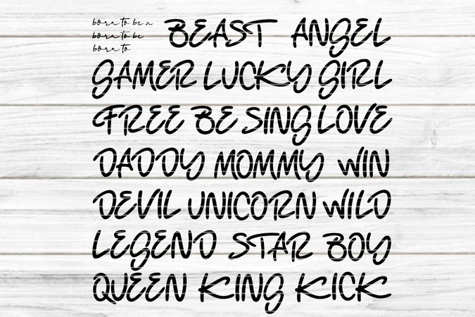 born to be Plotterdatei SVG DXF FCM