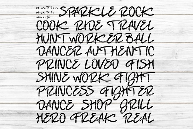 born to be Plotterdatei SVG DXF FCM